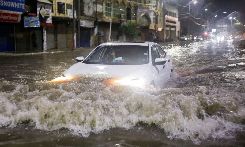 Heavy rain causes urban flooding, and power outages in Pakistan’s ...