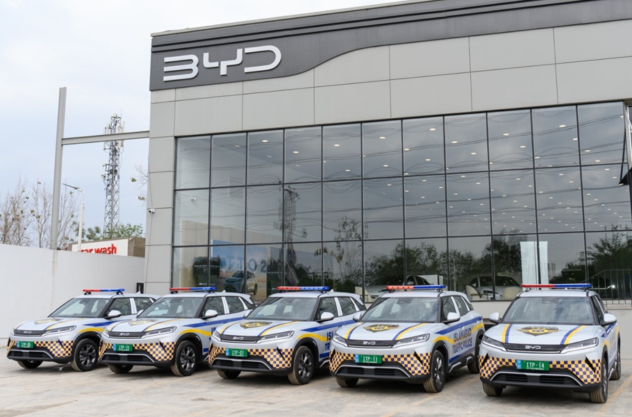 Islamabad Police inducts BYD EV fleet in major shift to electric ...